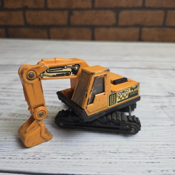 Toys | Vintage Buddy L Backhoe Excavator Made In Japan Cracked | Poshmark